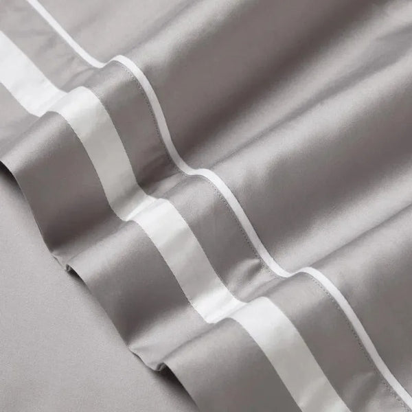 Ona Grey Luxury Egyptian Cotton Bedding Set
