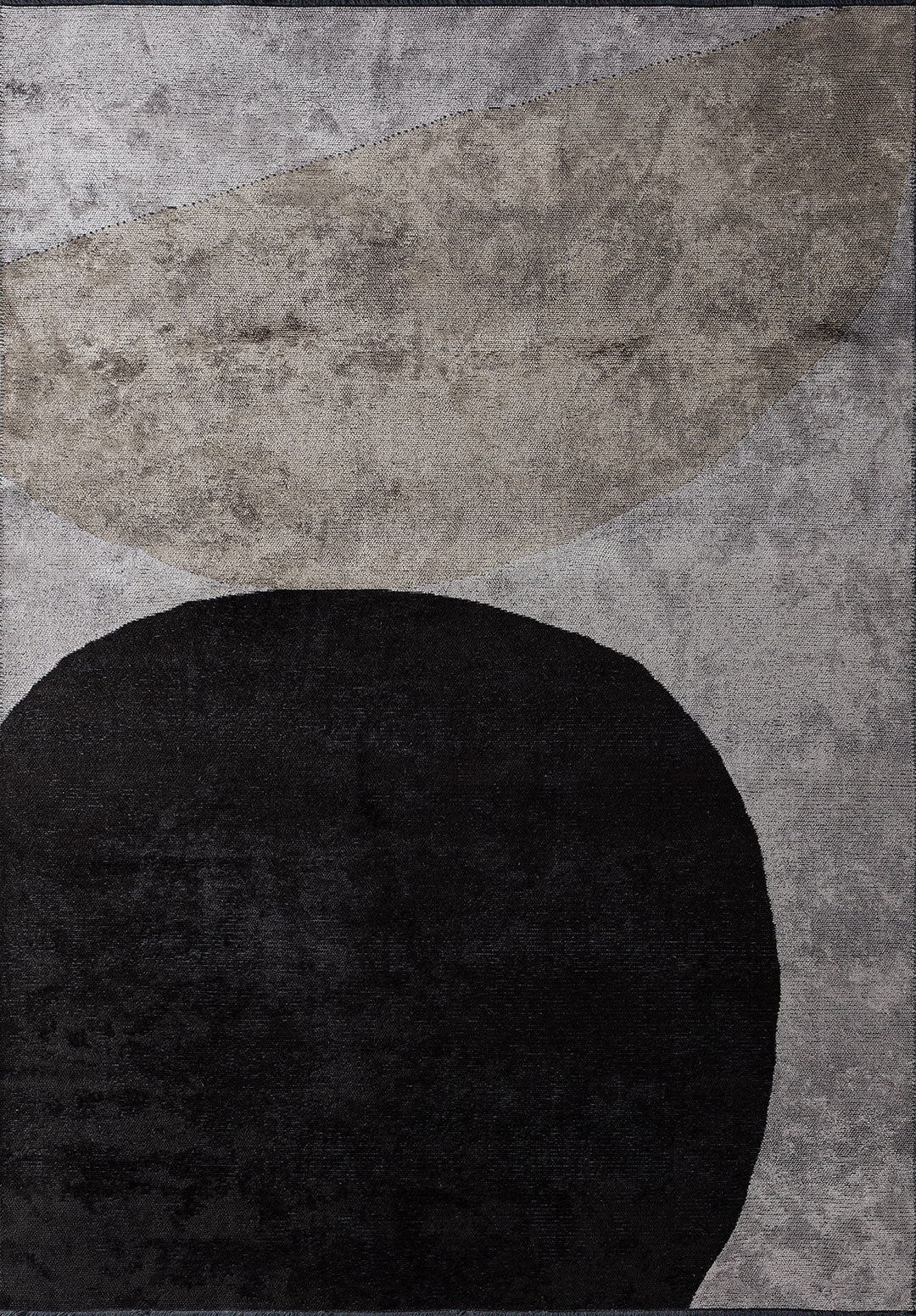 Meteor Black - Light Grey Rug – Venetto Design