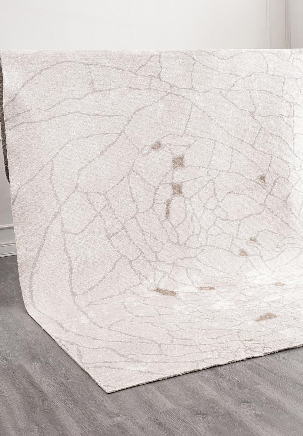 Dry Light Grey - Ecru Rug